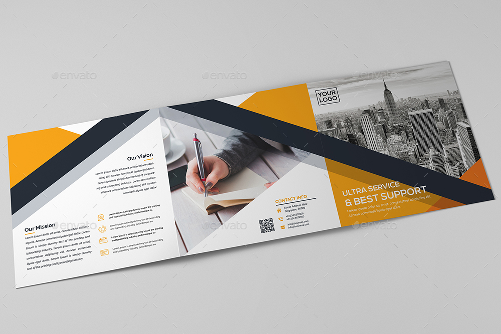 Creative Square Tri-Fold by generousart | GraphicRiver