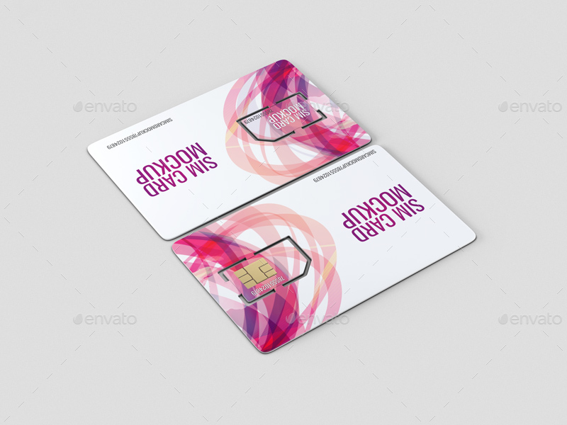 Sim Card Mock-Up, Graphics | GraphicRiver
