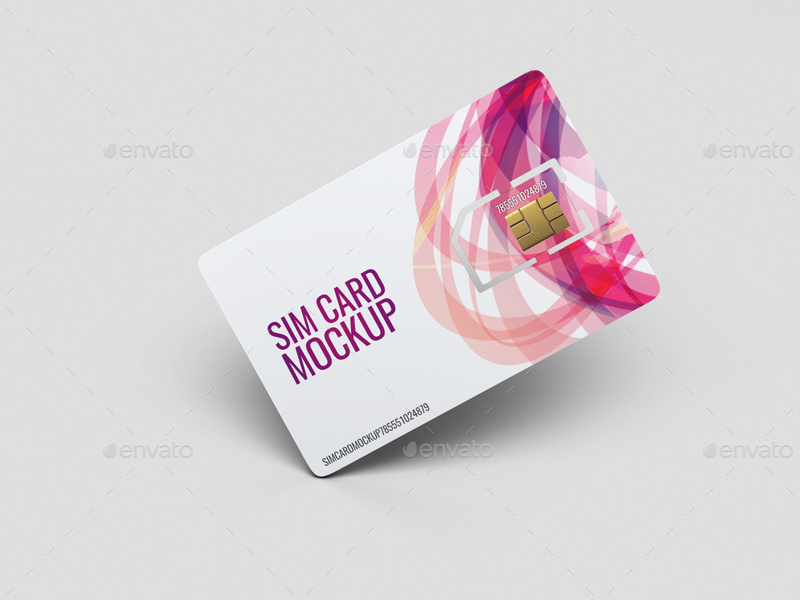 Sim Card Mock-Up, Graphics | GraphicRiver