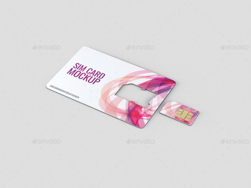 Sim Card Mock-Up, Graphics | GraphicRiver
