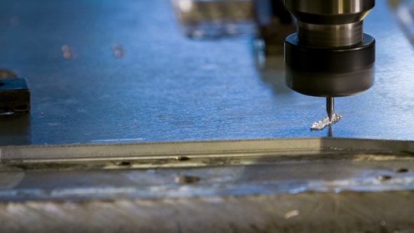 CNC Aluminium Engraving, Stock Footage | VideoHive