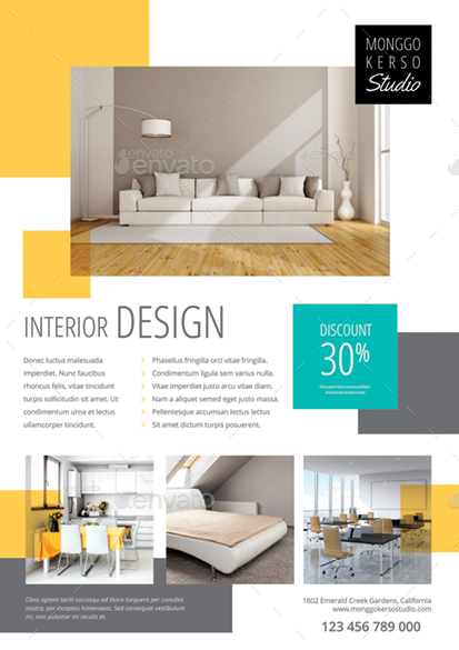 Interior Design, Print Templates | GraphicRiver