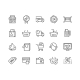 Line Shopping Icons, Icons | GraphicRiver