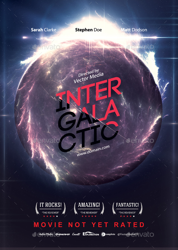 Intergalactic - Movie Poster [Vol.5], Print Templates | GraphicRiver
