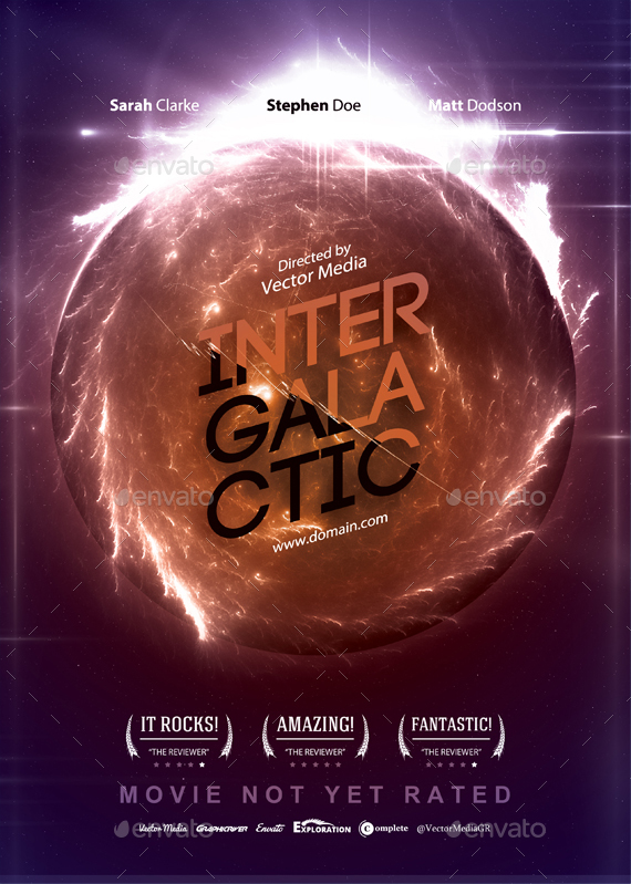 Intergalactic - Movie Poster [Vol.5], Print Templates | GraphicRiver
