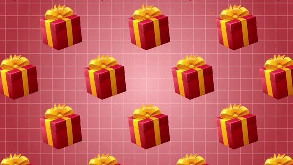 Gift Box Background Cartoon Animation, Motion Graphics | VideoHive