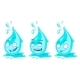 Water Drops Smiles Emotions Set, Vectors | GraphicRiver