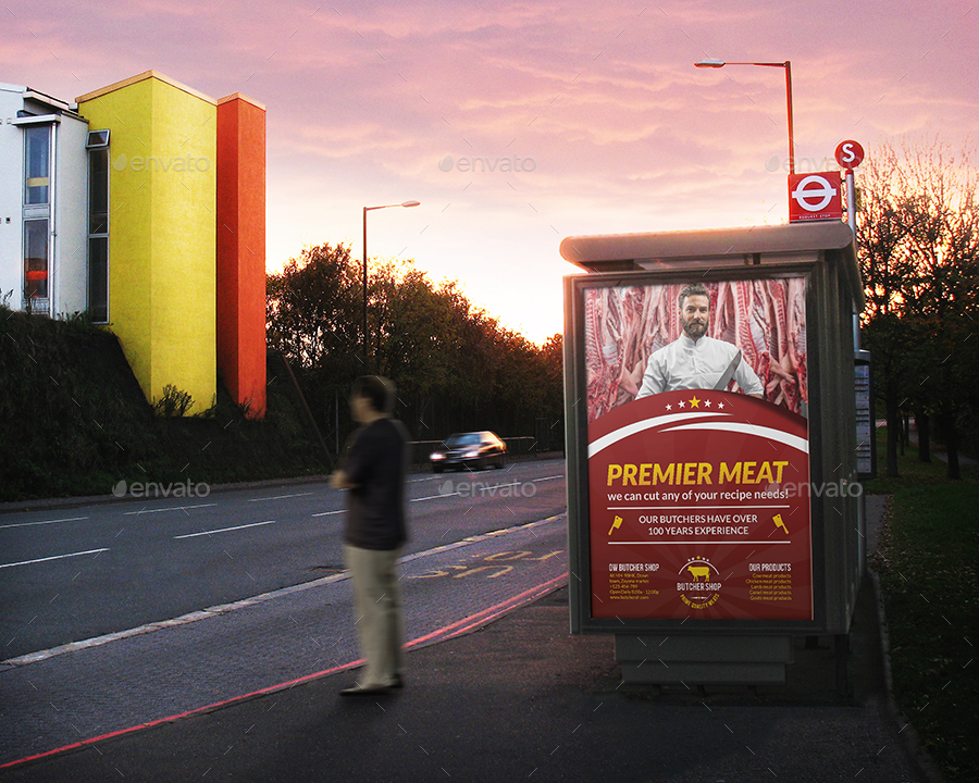 Butcher Shop Poster Template, Print Templates | GraphicRiver