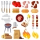 Summer Picnic Barbecue and Grilled Food, Vectors | GraphicRiver