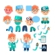 Doctor Characters Creation Set , Vectors | GraphicRiver