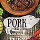 Pork BBQ Flyer Template, Print Templates | GraphicRiver