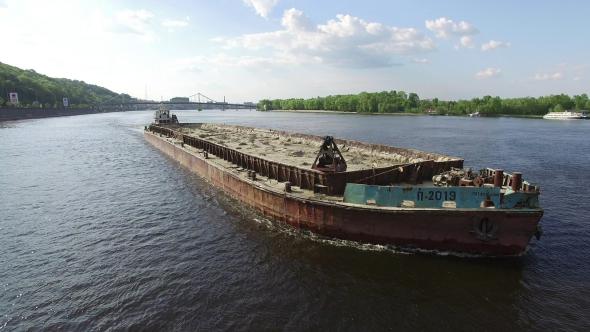 Cargo Ship With Sand, Stock Footage | VideoHive
