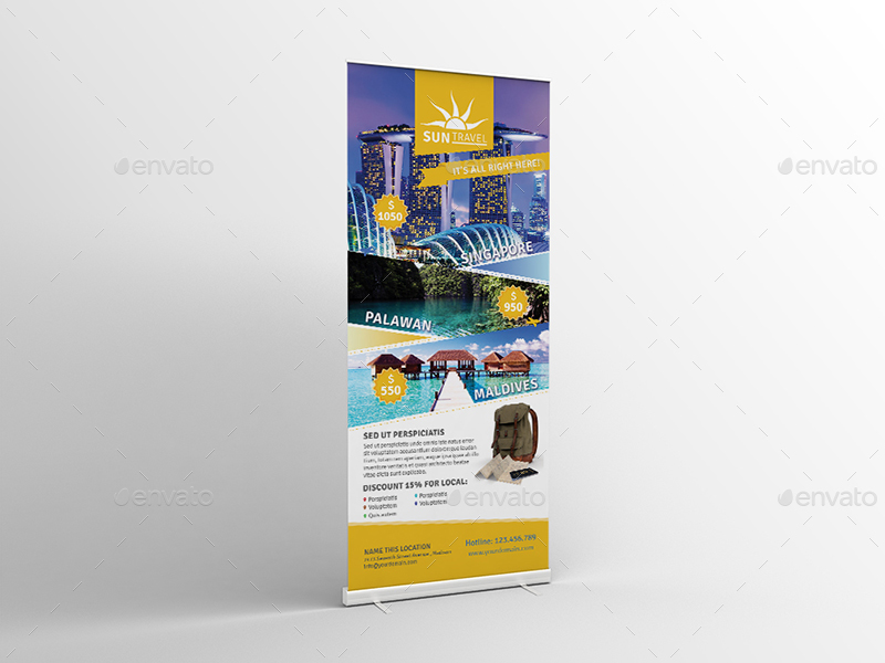 Travel/ Set Template, Print Templates | GraphicRiver