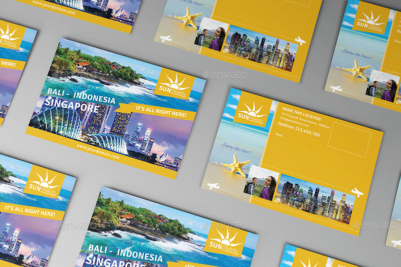 Travel/ Set Template, Print Templates | GraphicRiver