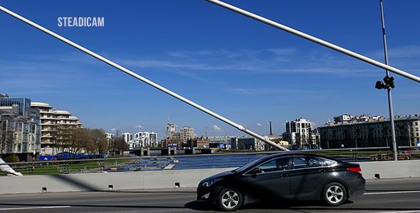 Cars On The Bridge, Stock Footage | VideoHive