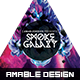 Smoke Galaxy Flyer/Poster, Print Templates | GraphicRiver