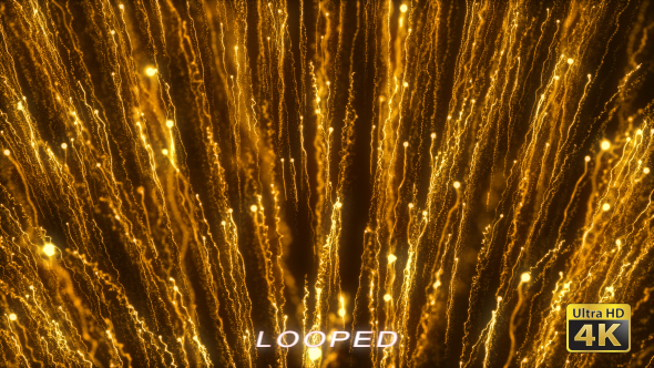 Gold Particles Rising 6 Background, Motion Graphics | VideoHive