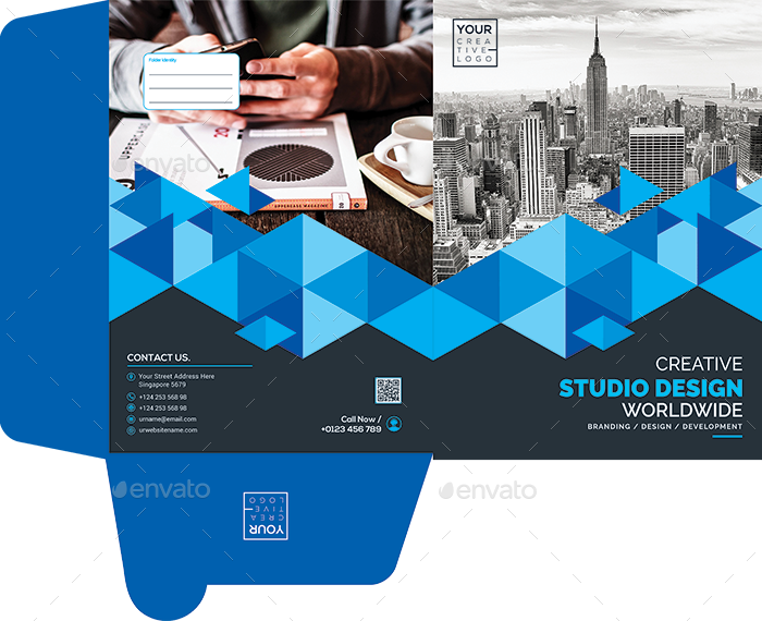 Presentation Folder, Print Templates | GraphicRiver