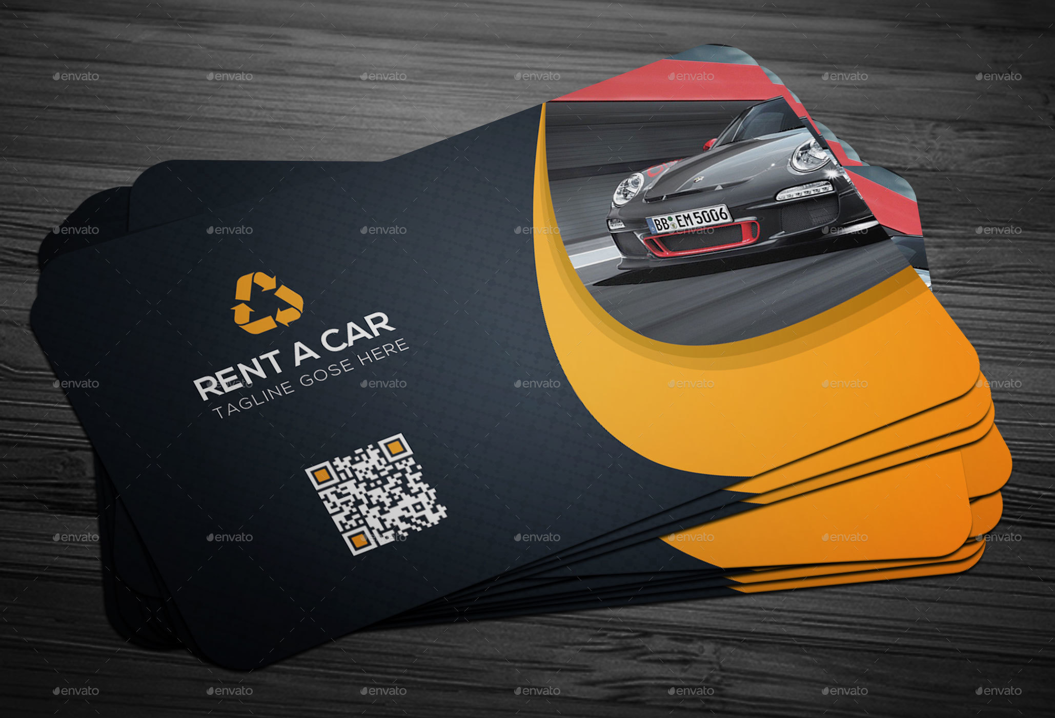 Rent A Car Business Card, Print Templates | GraphicRiver