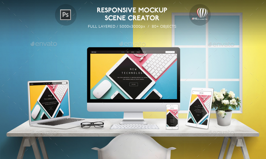 Responsive Mockup Scene Creator, Graphics | GraphicRiver