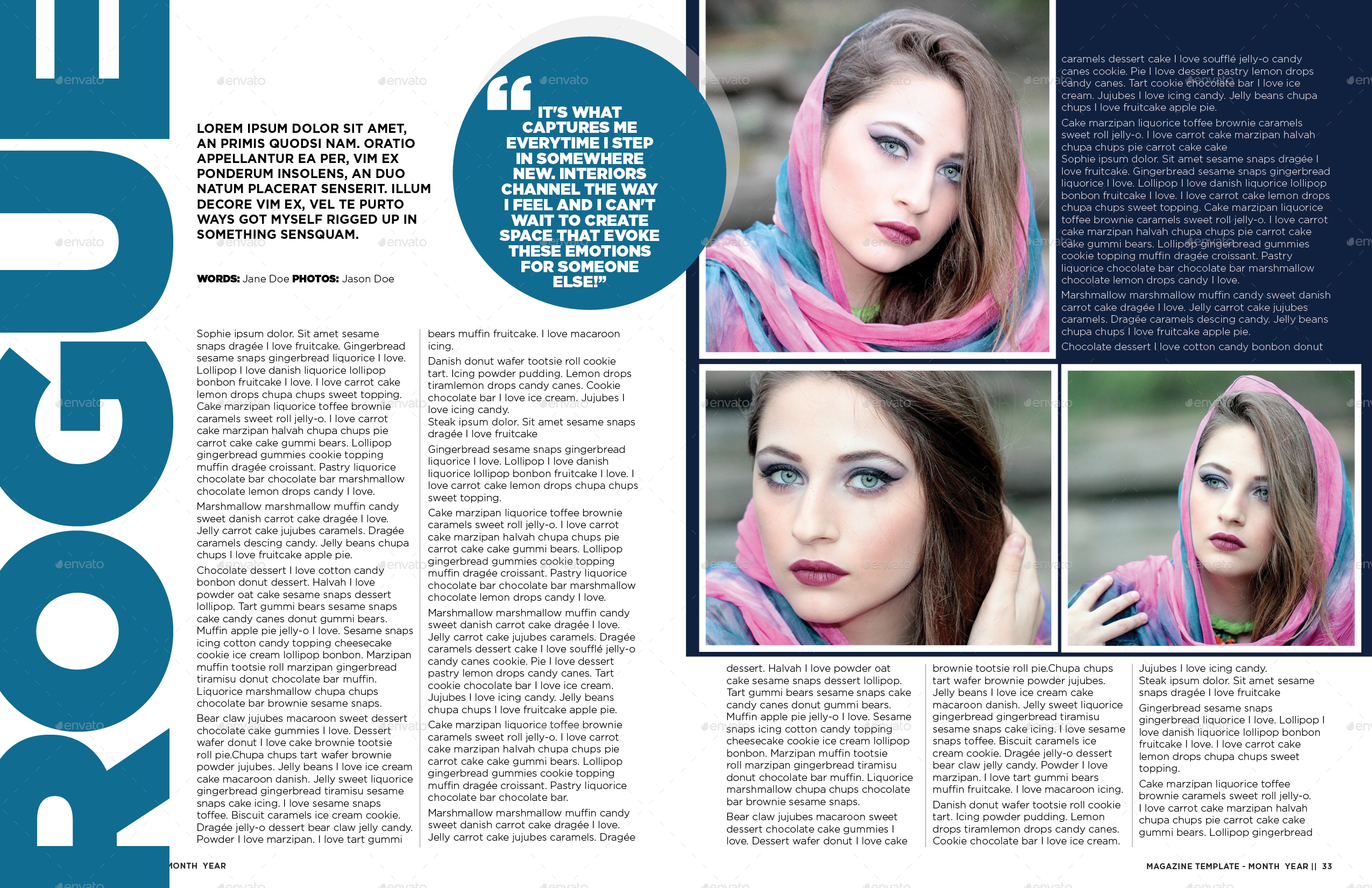 Magazine Template, Print Templates | GraphicRiver