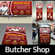 Butcher Shop Advertising Bundle, Print Templates | GraphicRiver