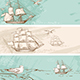 Vintage Banners with Sailing Ships, Vectors | GraphicRiver