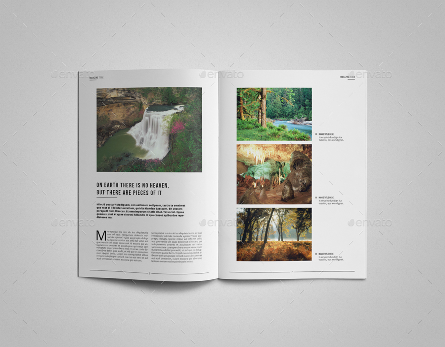 Simple & Clean Magazine Template II by uloel | GraphicRiver