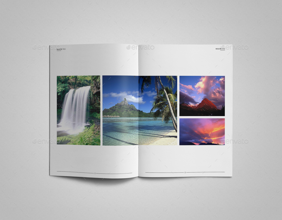 Simple & Clean Magazine Template II by uloel | GraphicRiver