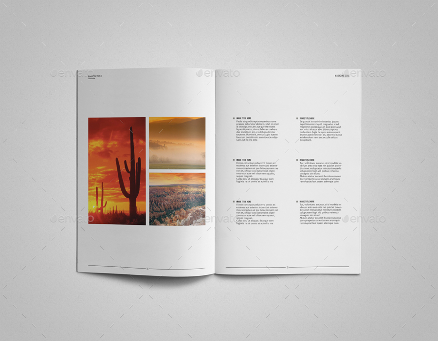 Simple & Clean Magazine Template II by uloel | GraphicRiver