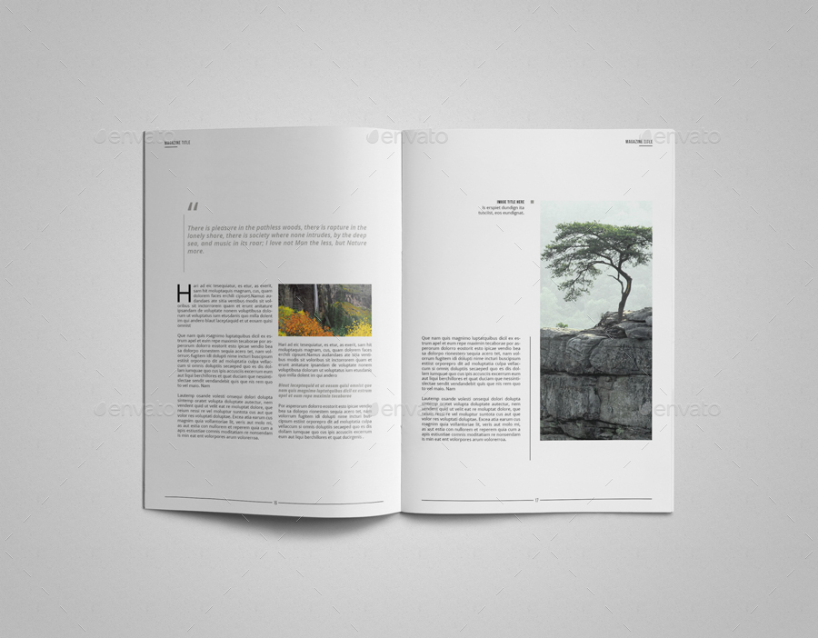 Simple & Clean Magazine Template II, Print Templates | GraphicRiver