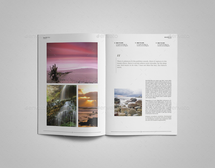 Simple & Clean Magazine Template II by uloel | GraphicRiver