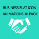 Business FLAT ICON Animations 30 PACK, Motion Graphics | VideoHive
