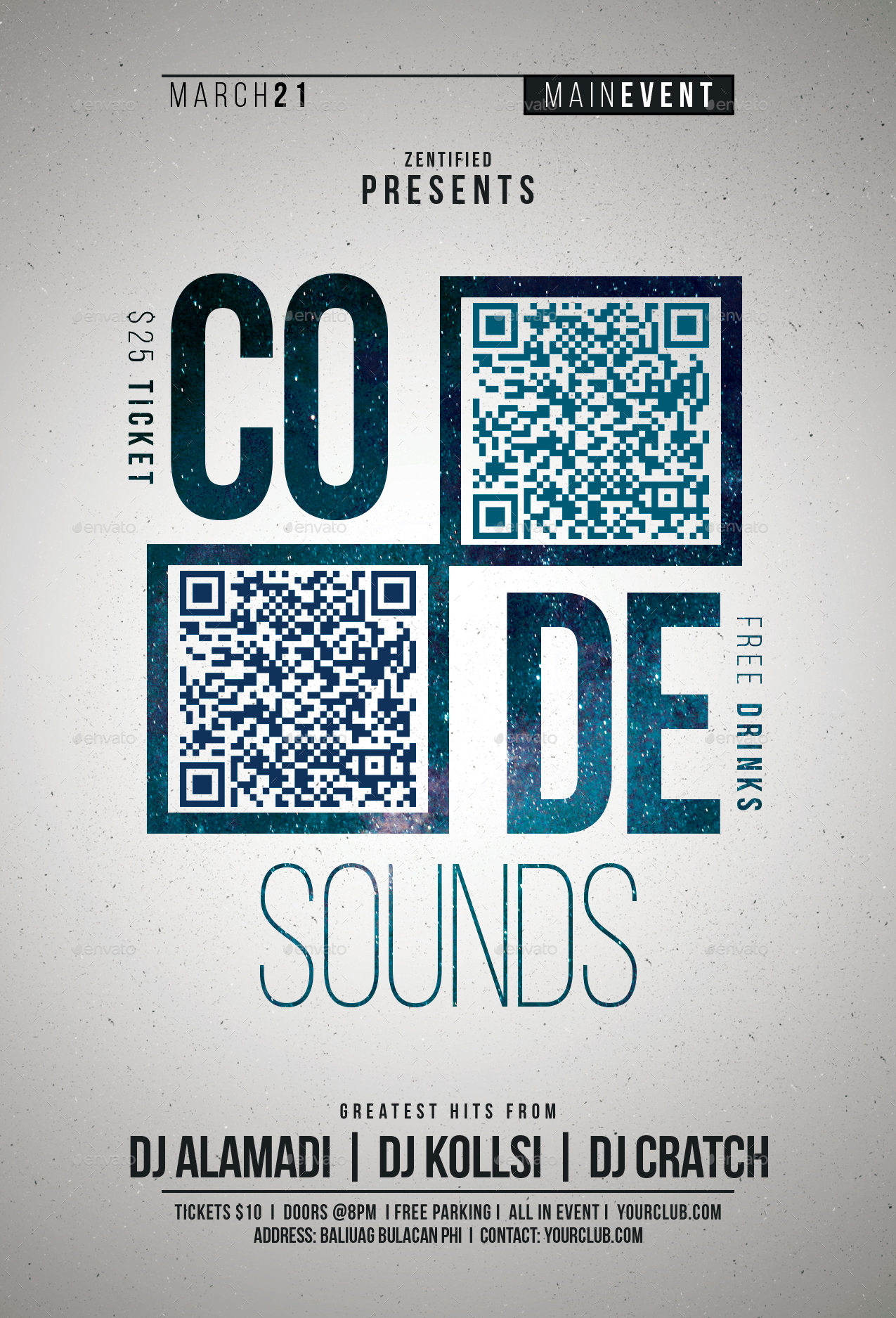 Code Sounds Flyer, Print Templates | GraphicRiver