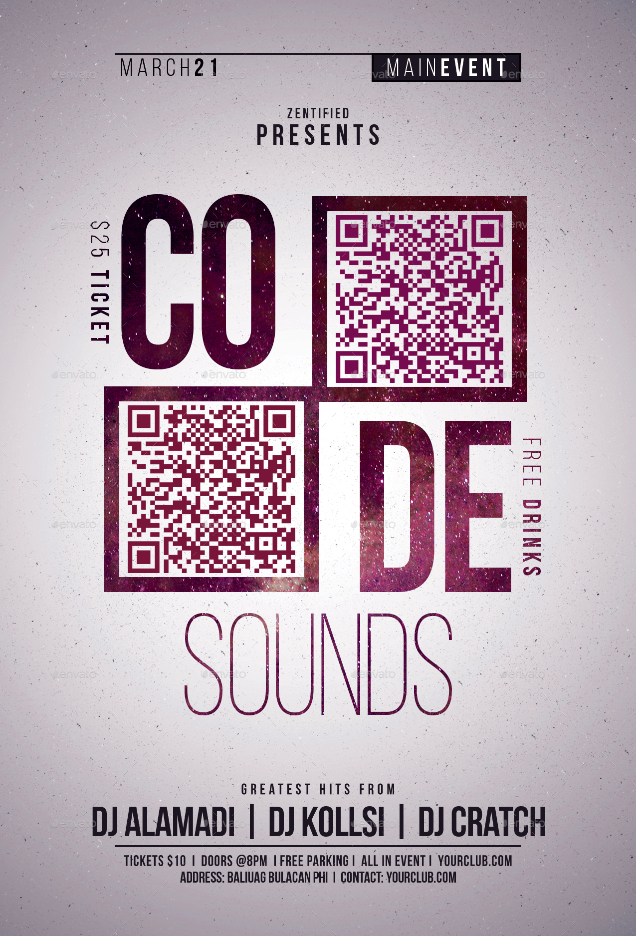 Code Sounds Flyer, Print Templates | GraphicRiver