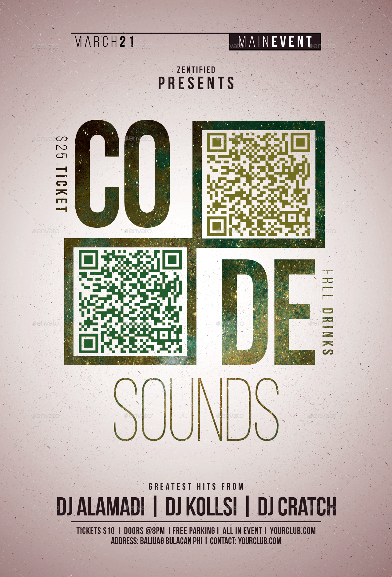 Code Sounds Flyer, Print Templates | GraphicRiver