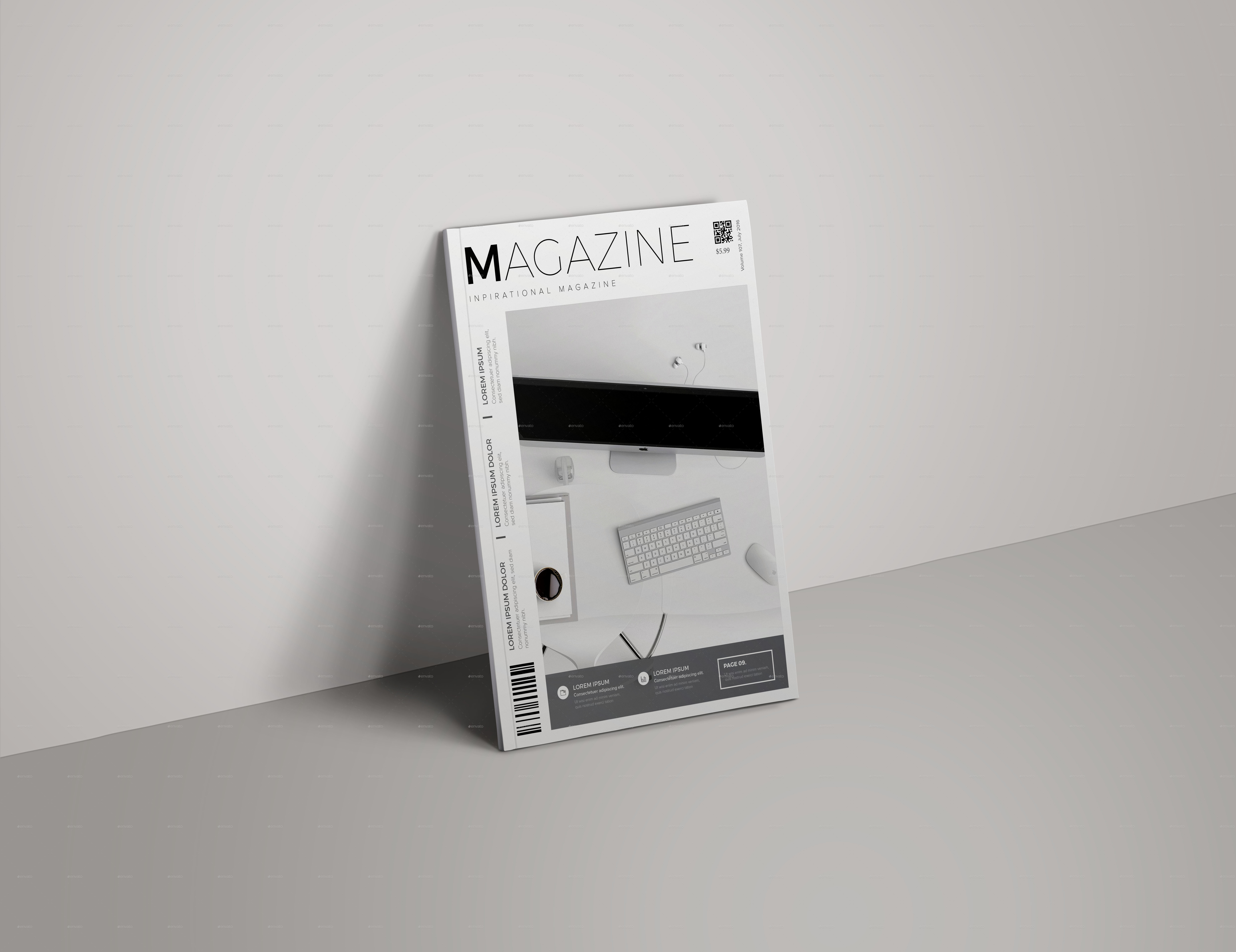 Creative Magazine Cover Template, Print Templates | GraphicRiver