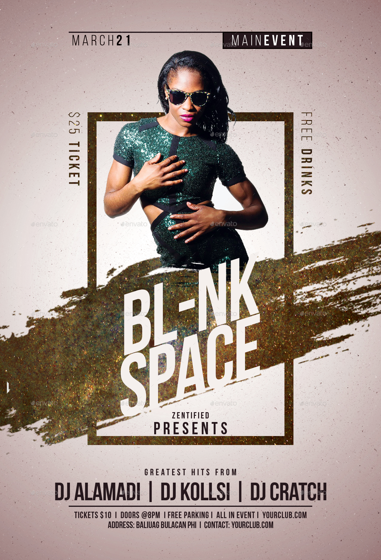 Blank Space Event Flyer, Print Templates | GraphicRiver