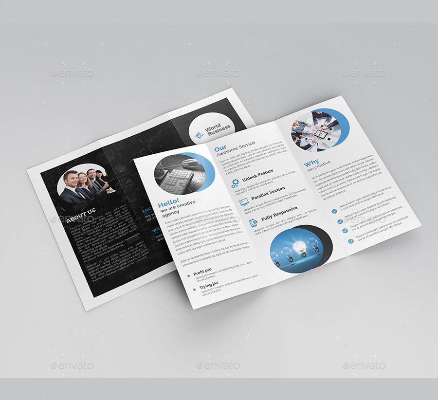 Unique Tri-fold Brochure , Print Templates | GraphicRiver