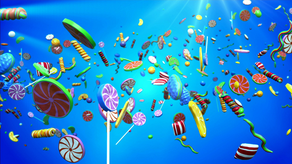 Candy Blue Background, Motion Graphics | VideoHive