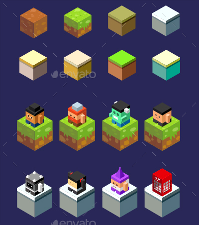Isometric Bundle Assets, Game Assets | GraphicRiver