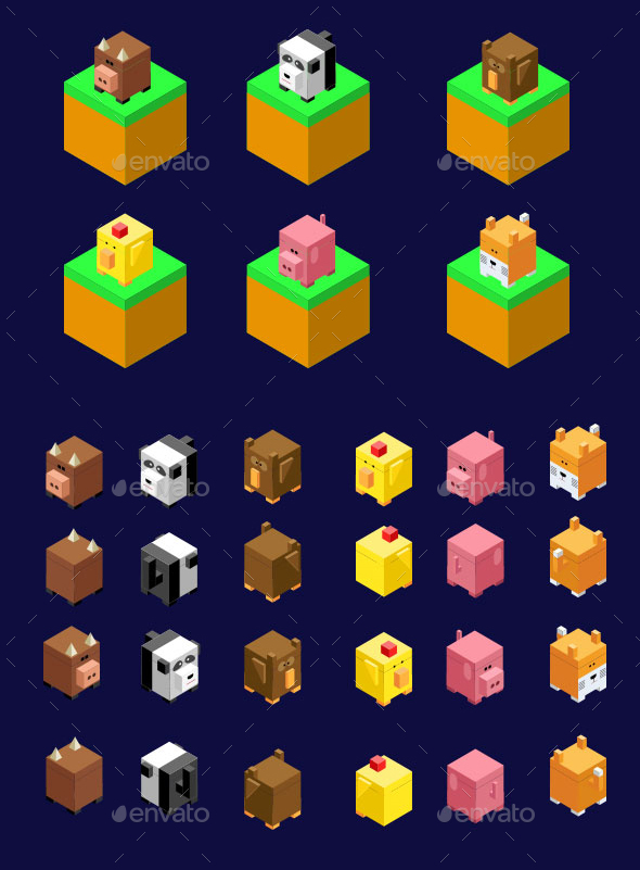 Isometric Bundle Assets, Game Assets | GraphicRiver