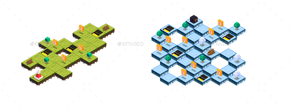 Isometric Bundle Assets, Game Assets | GraphicRiver