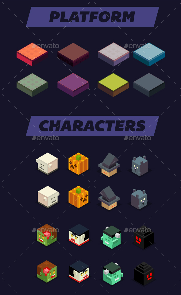 Isometric Bundle Assets, Game Assets | GraphicRiver