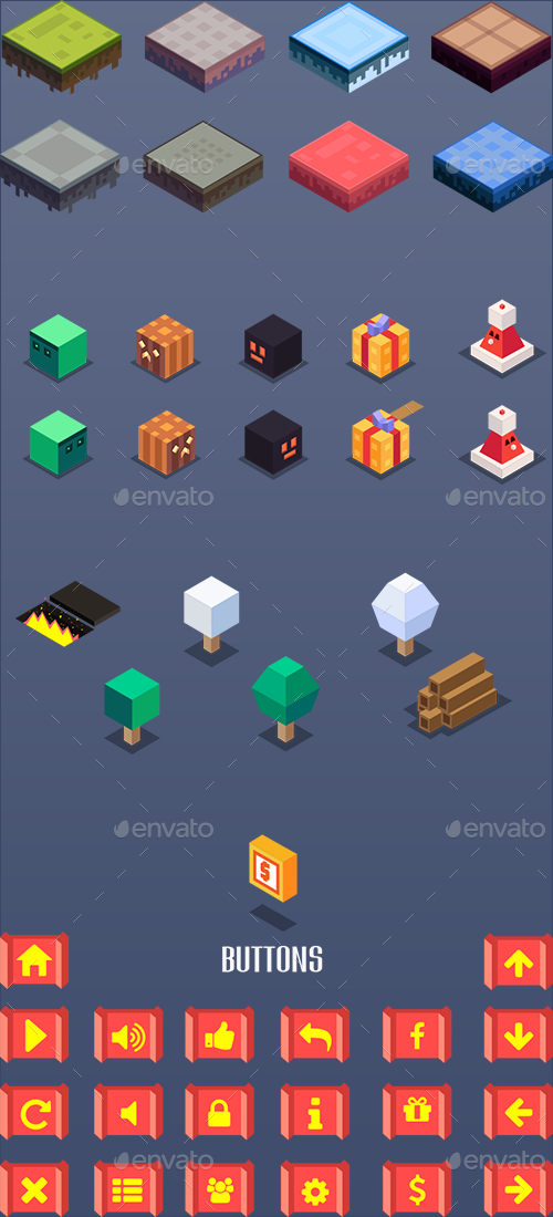 Isometric Bundle Assets, Game Assets | GraphicRiver