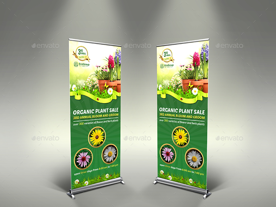 Plant Sale Show Advertising Bundle, Print Templates | GraphicRiver