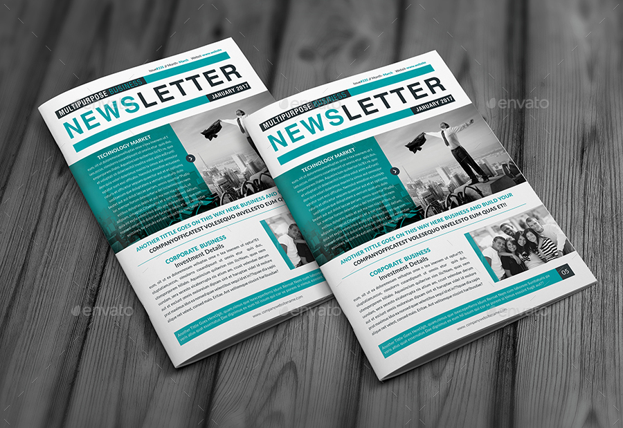 Multipurpose Business Newsletter (12 Pages), Print Templates | GraphicRiver