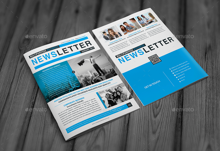 Multipurpose Business Newsletter (12 Pages), Print Templates | GraphicRiver