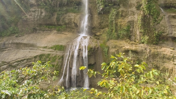 Waterfall From Ravine, Stock Footage | VideoHive