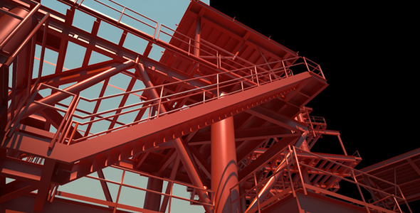 Metal Structure and Helipad, Motion Graphics | VideoHive